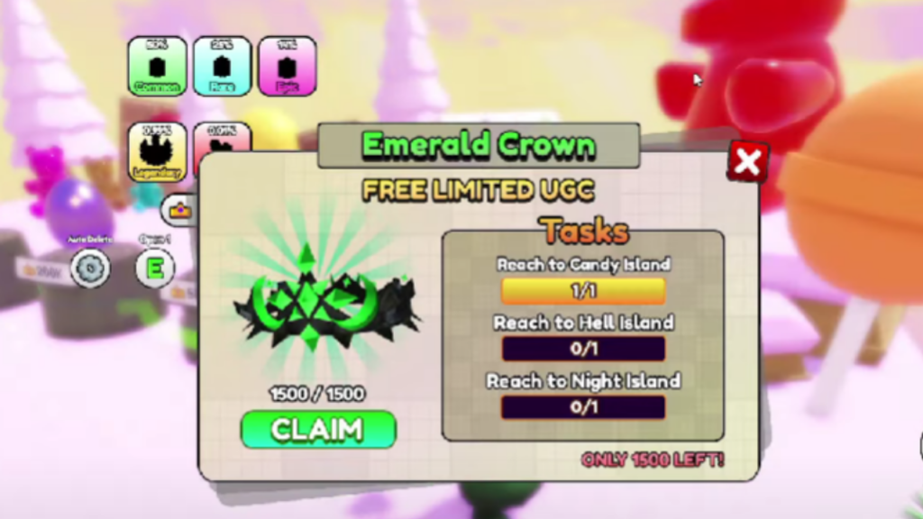 How to Get the Emerald Crown in Roblox Grimace Race