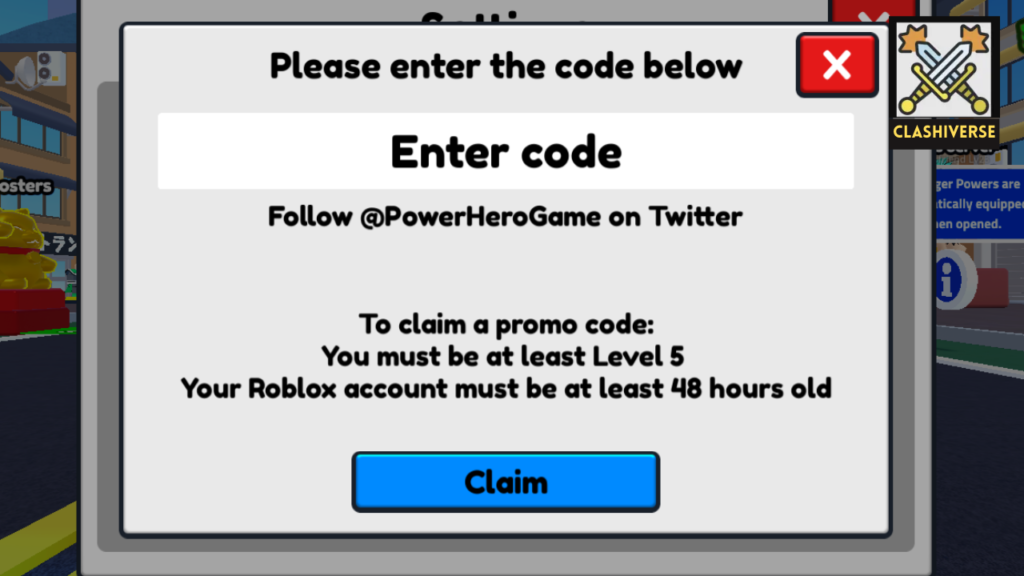 Roblox Power Hero Codes Wiki [NEW] (100% Working)