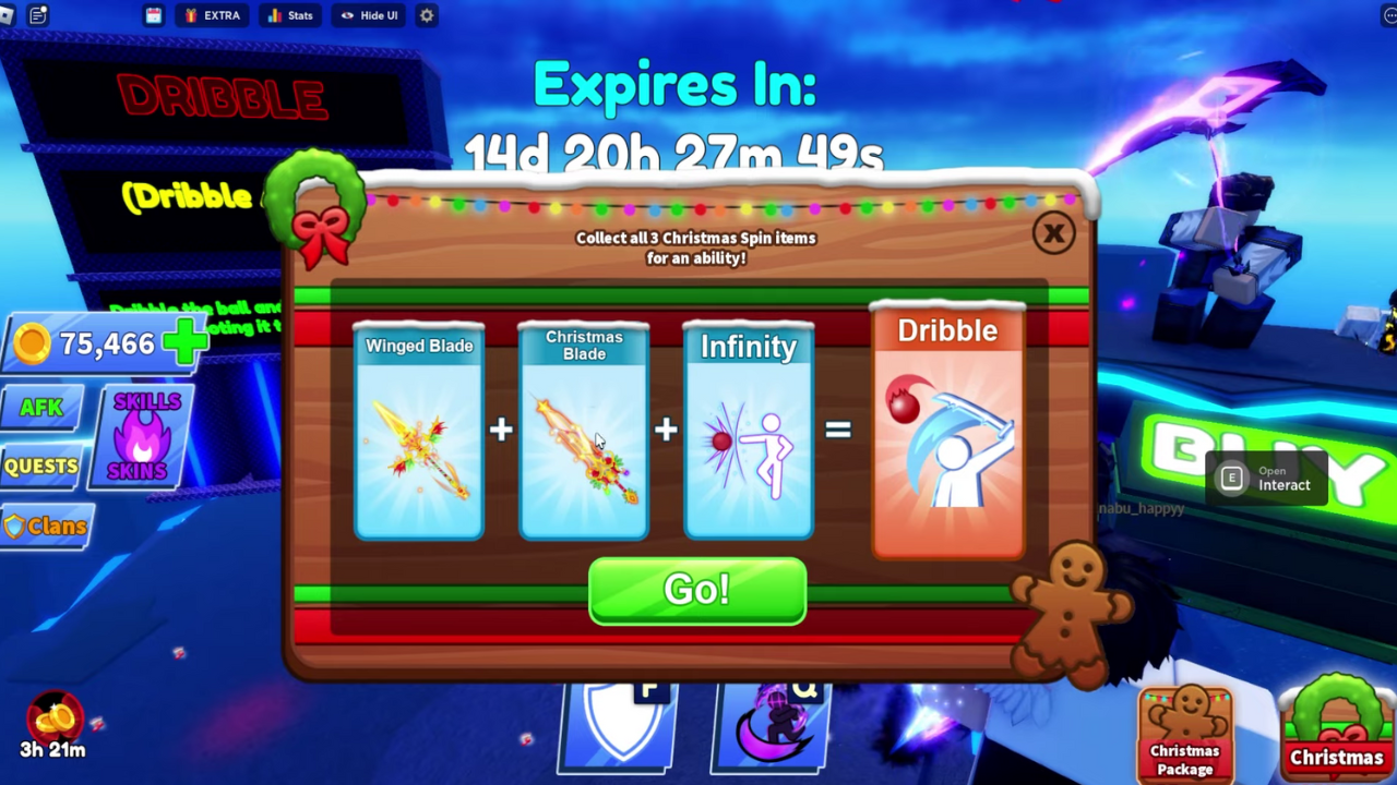 Blade Ball Christmas Update 2025: Dribble Ability, Daily Rewards, etc