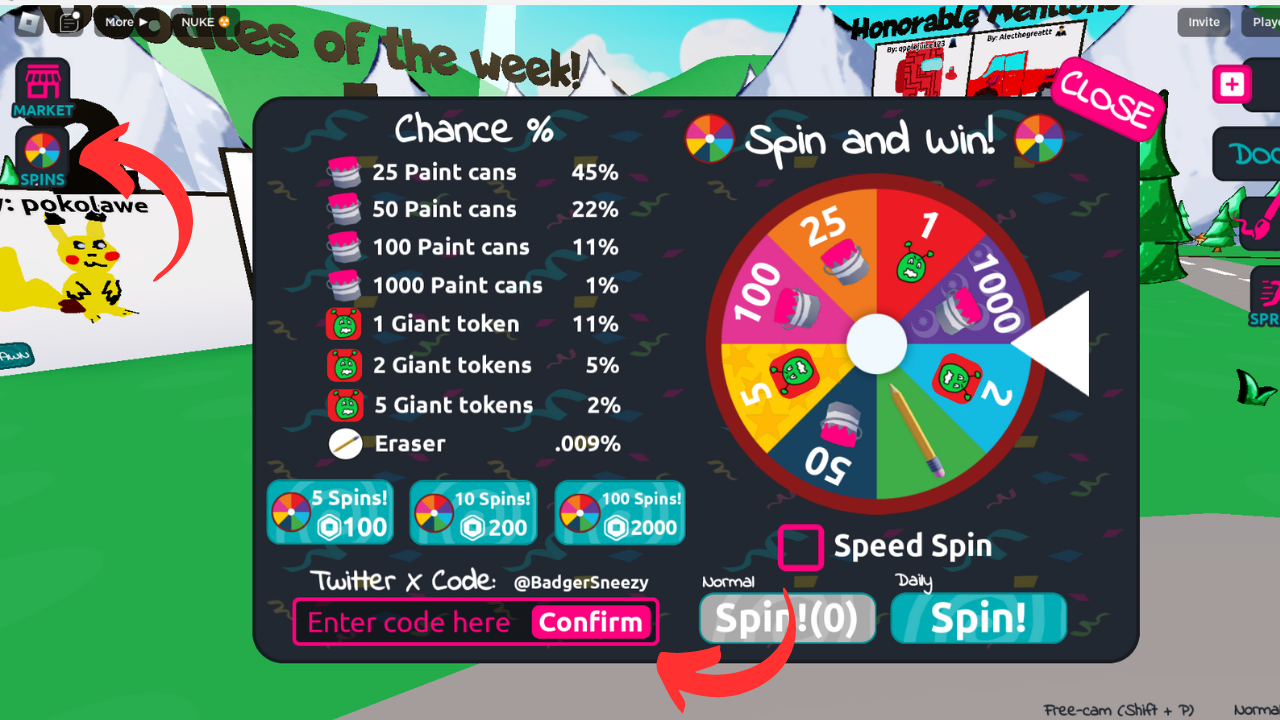 Roblox Spawn a Doodle Game Codes for October 2025: Get Paint Cans!